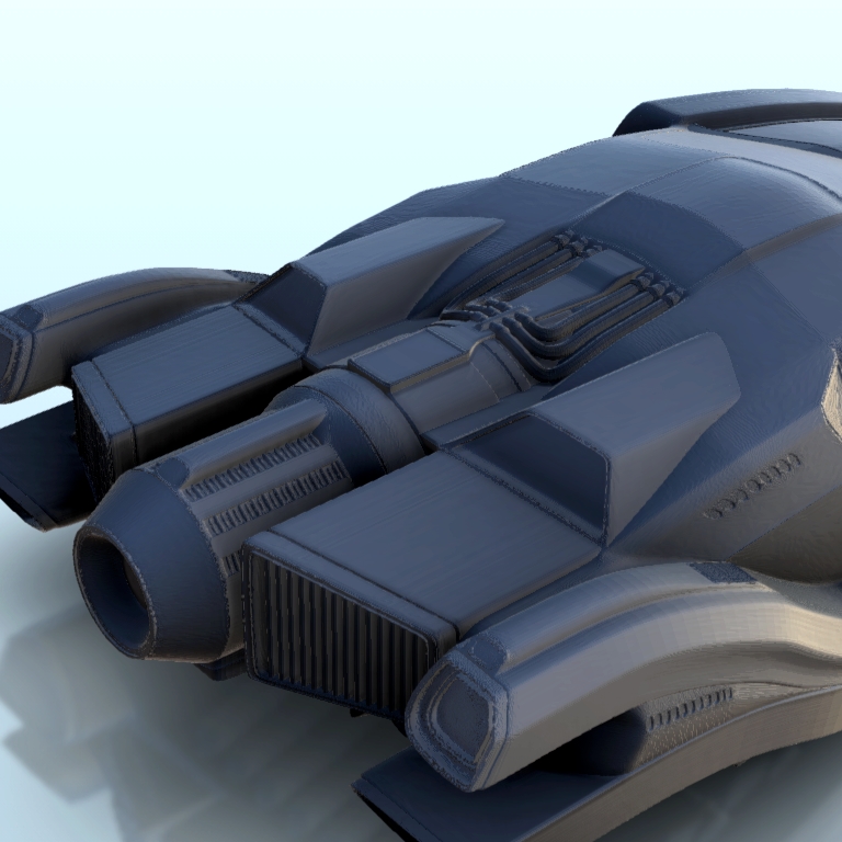 STL file Luxurious SF flying car 16 - Car SF Science-Fiction Sci-Fi ...