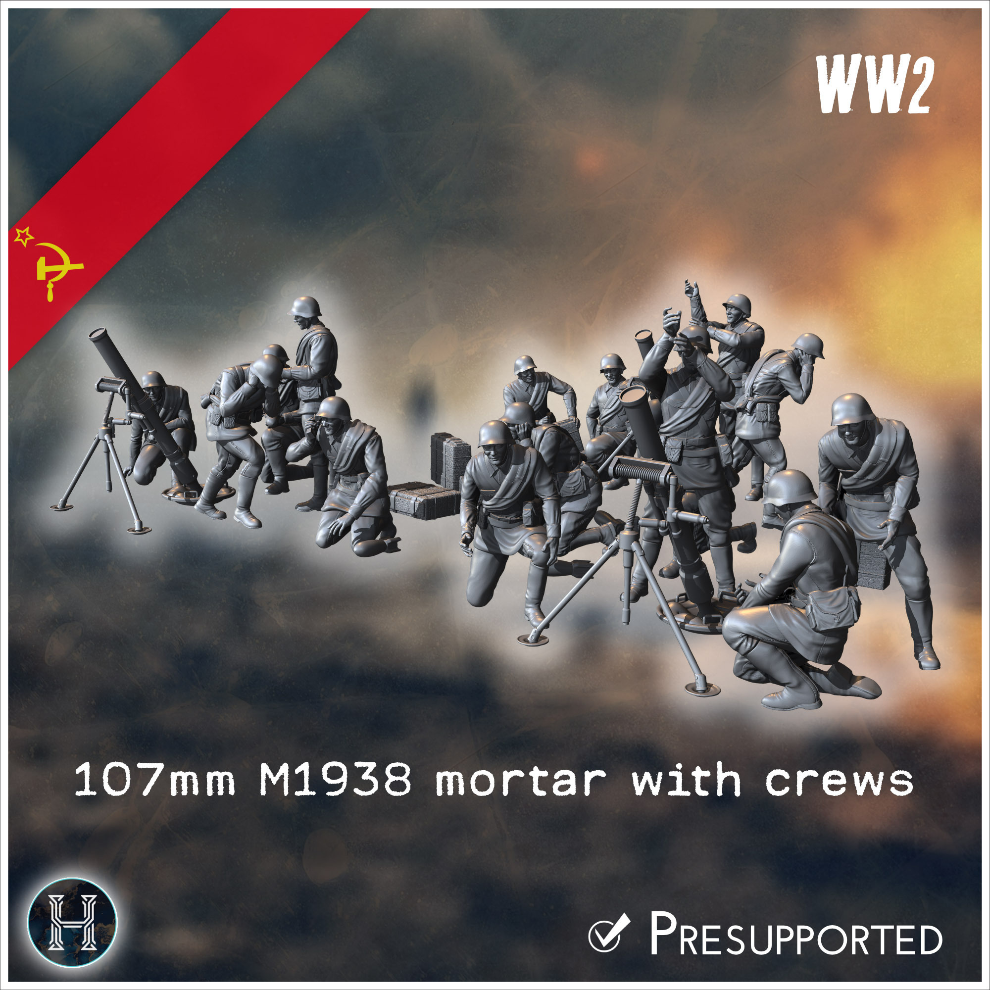 🗺️ Pack of Russian Red Army infantry soldiers (WW2 USSR) No. 2 - Soviet ...