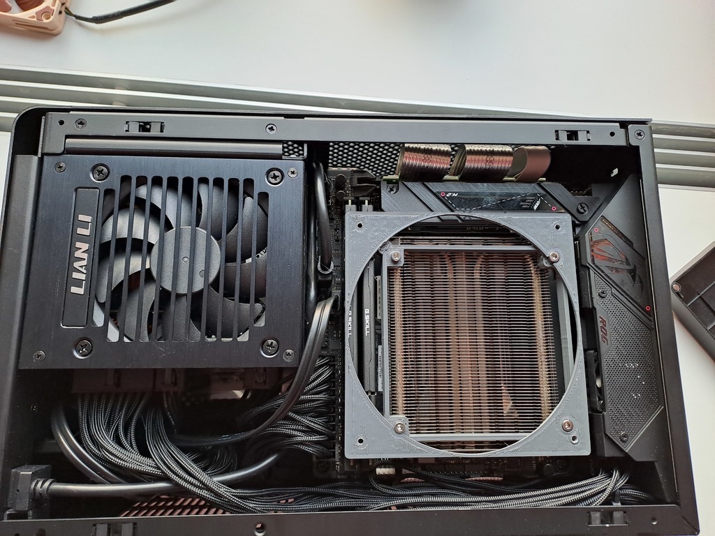 🔌 120 mm Fan adapter to 92 mm Noctua Noctua NH-L9a (Dan Case A4-SFX ...