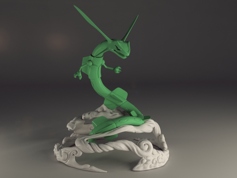 Archivo 3D Pokemon Rayquaza 🐉 ・Modelo para descargar y imprimir en 3D・Cults
