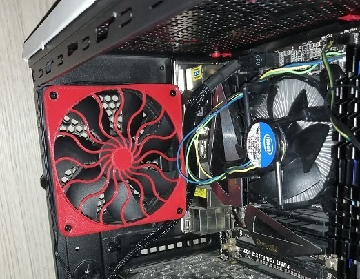 Free STL file 120mm computer fan cover 🖥️ ・Object to download and to 3D ...