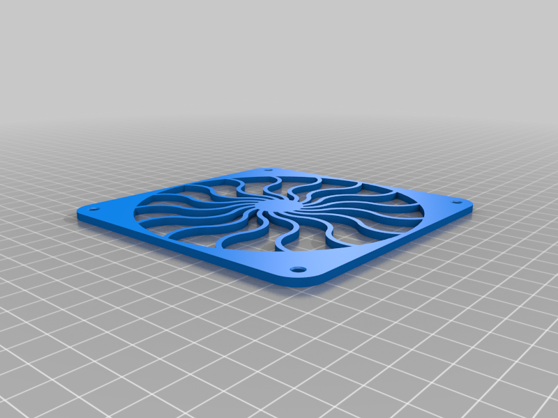Free STL file 120mm computer fan cover 🖥️ ・Object to download and to 3D ...