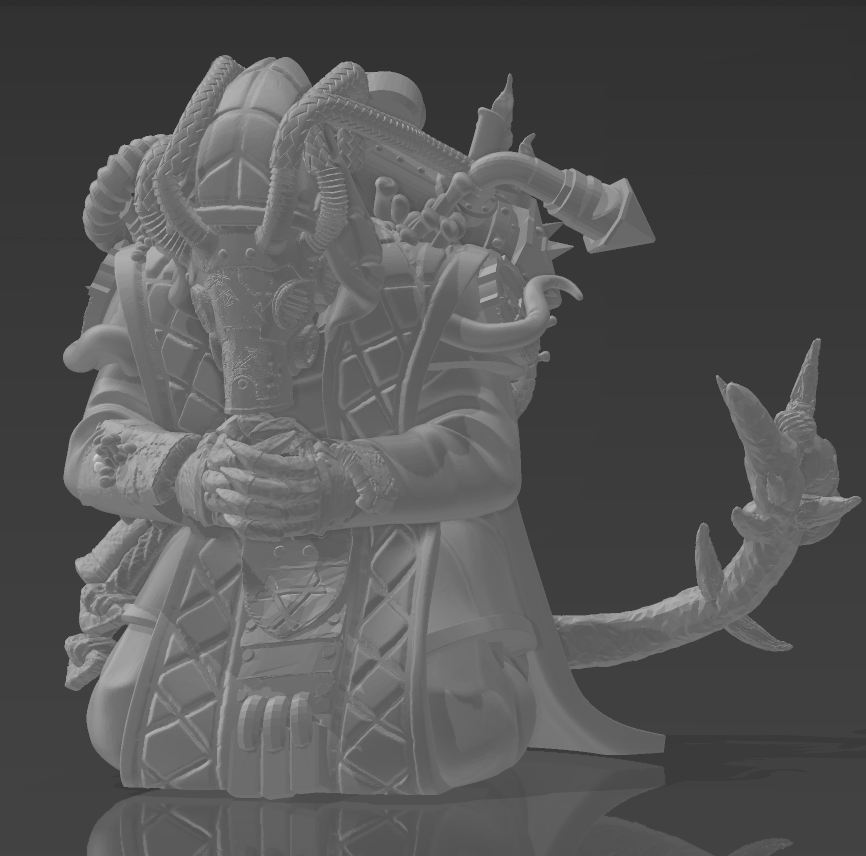 🐀 Corrupted Rat monk・Free STL File for ・Cults