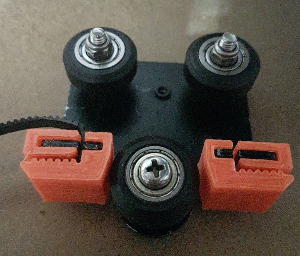 Free 3D file X-axis carriage belt holder shim support creality/Ender 3 ...