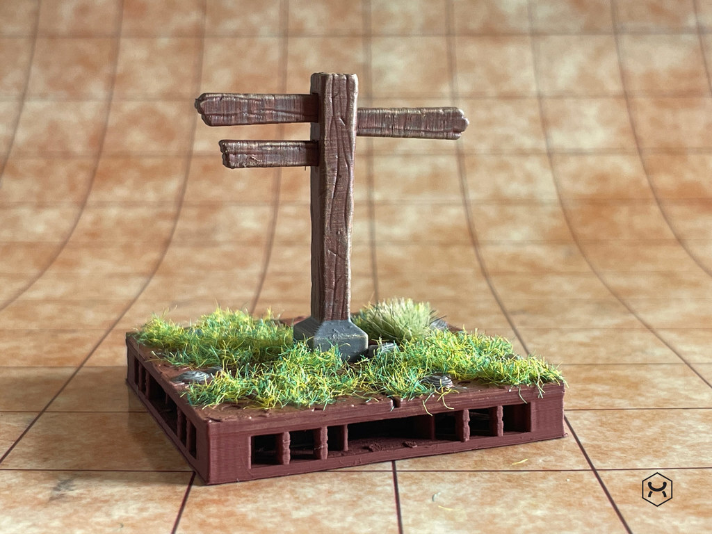 🏹 Road sign・Free STL File for ・Cults