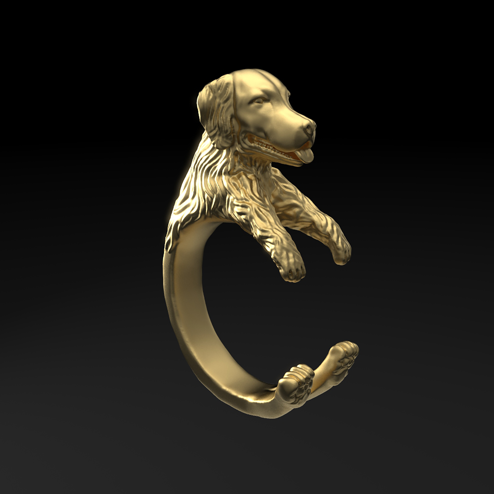 STL file Dog Ring 🐕 (OBJ)・3D printable model to download・Cults