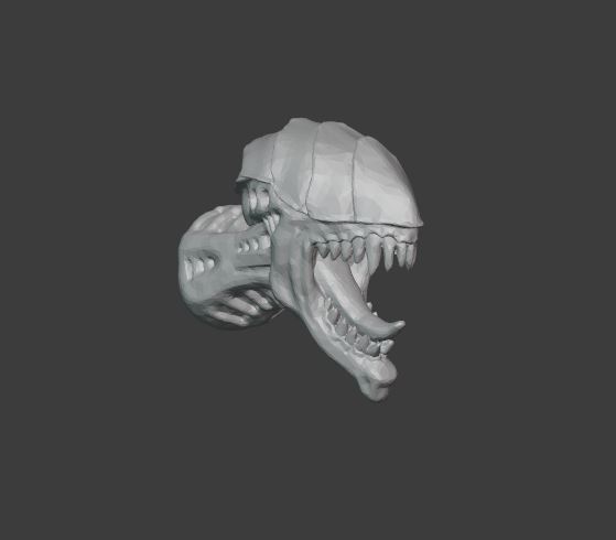 👽 Alien head・ STL File for 3D printing・Cults