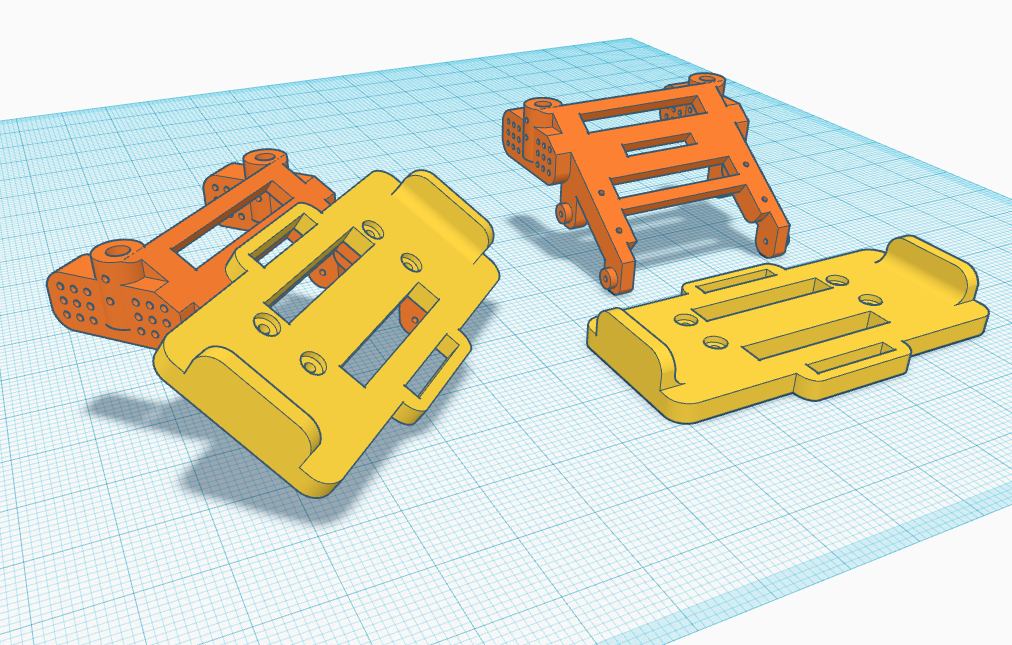 STL file SCX24 Front Shock and Accessory / Battery Mount 🔋 ・3D ...