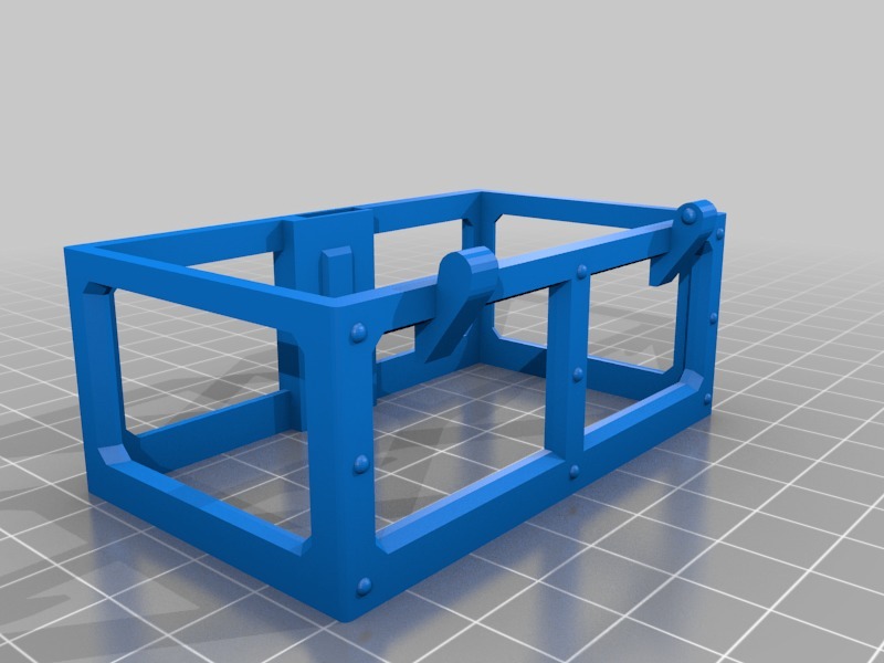 🔒 Hinged Chest with Working Lock, Dual Extrusion・Free 3D File for ・Cults