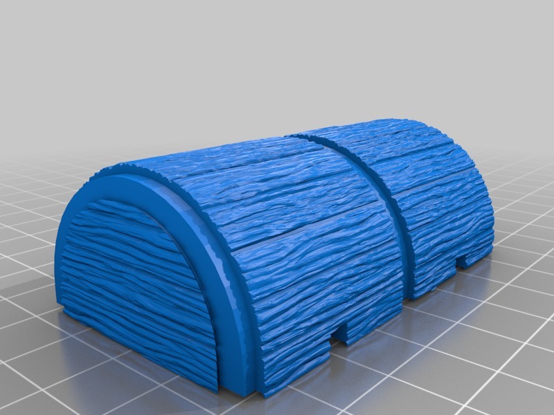 🔒 Hinged Chest with Working Lock, Dual Extrusion・Free 3D File for ・Cults