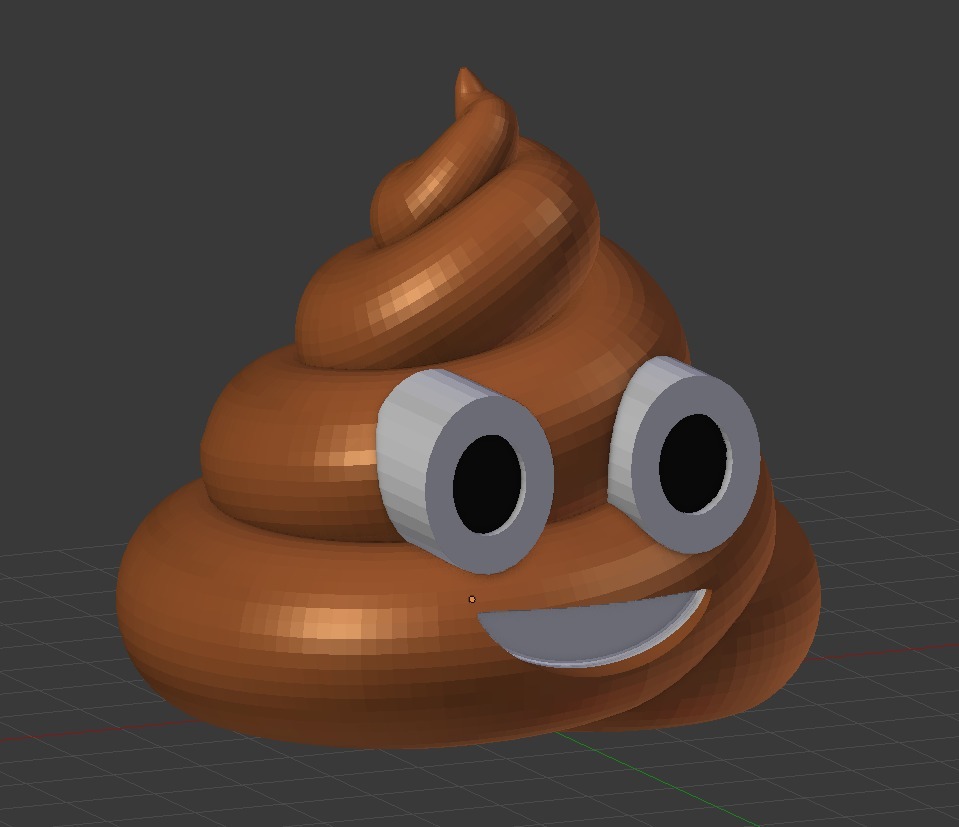 💩 Pile of Poo Emoji (U+1F4A9)・Free STL File for ・Cults