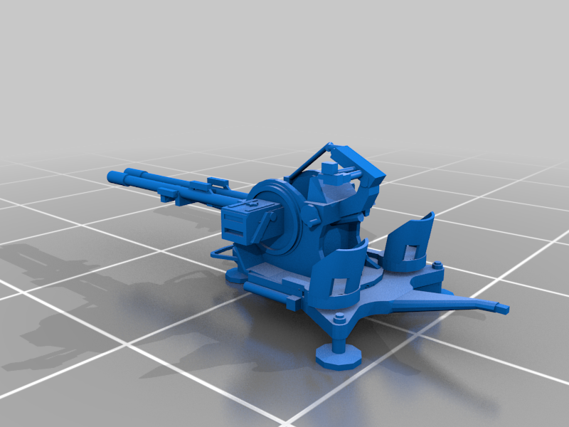 🔫 GAZ 66 - Airborne GAZ with antiaircraft gun ZU23-2 (1-160)・Free STL ...