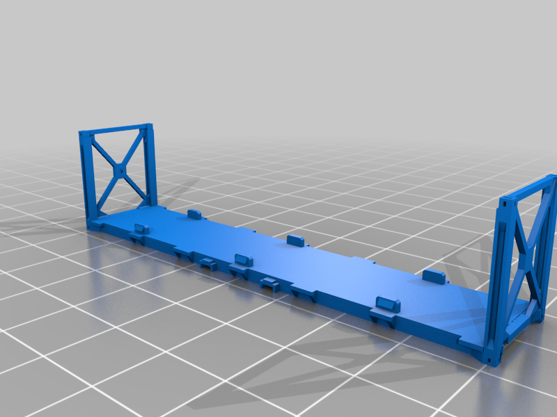 🛤️ Thai ISO-flat rack for Japanese domestic container (1-150)・Free STL ...