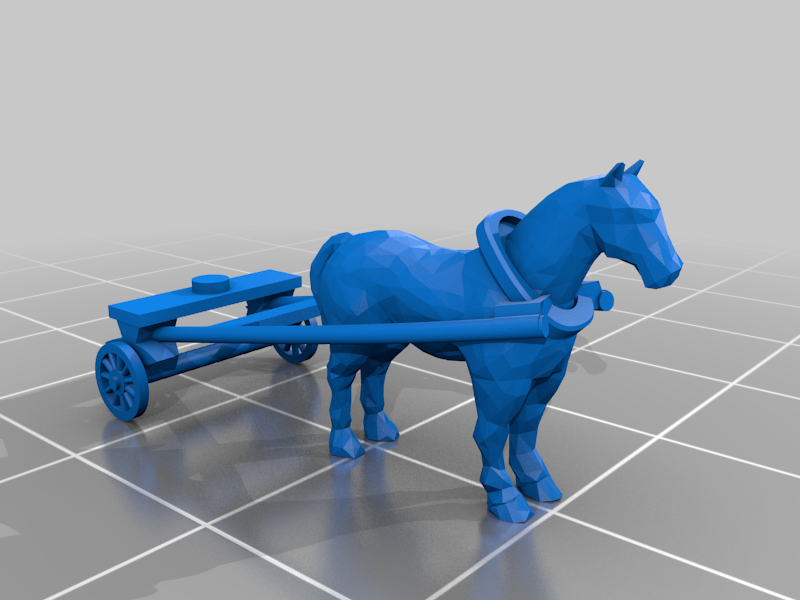 🐎 OIT - horse carriage (1-148)・Free STL File for ・Cults