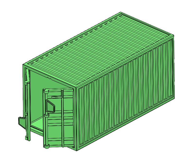 📦 Shipping Container・ STL File for ・Cults
