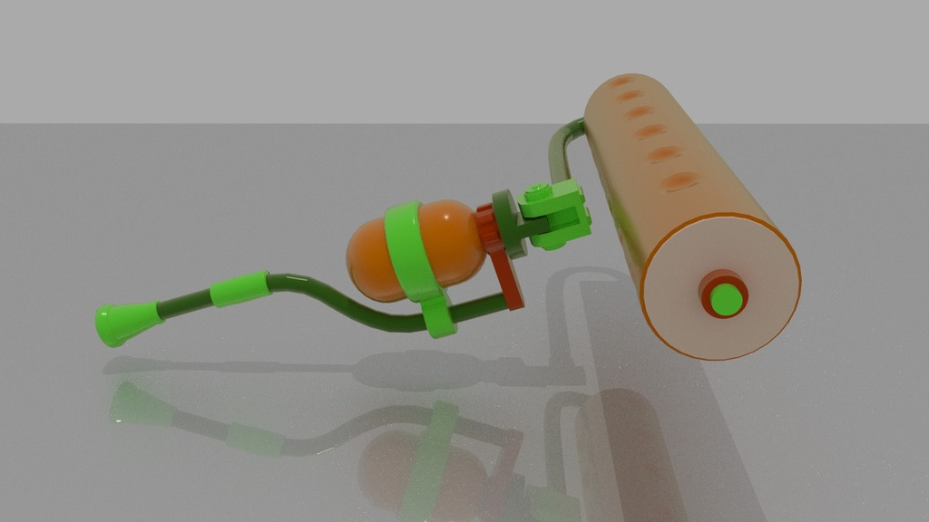 🎨 Splatoon paint roller・Free STL File for ・Cults