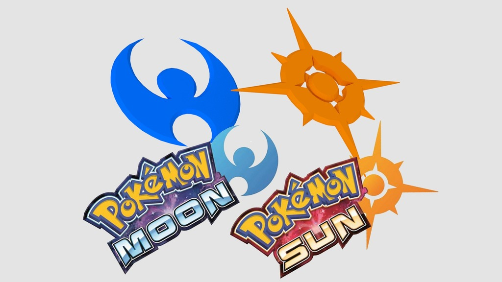 Free STL file Pokemon Moon/Sun Logo and keychain 🐉・Model to download ...