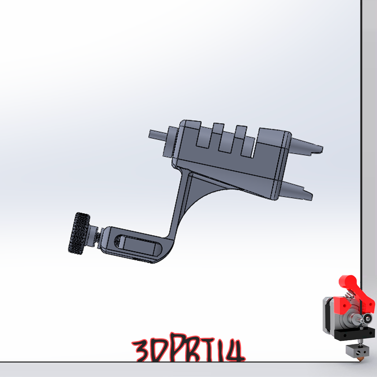 STL file The body of the rotary tattoo machine 🔧 ・3D printable model to ...