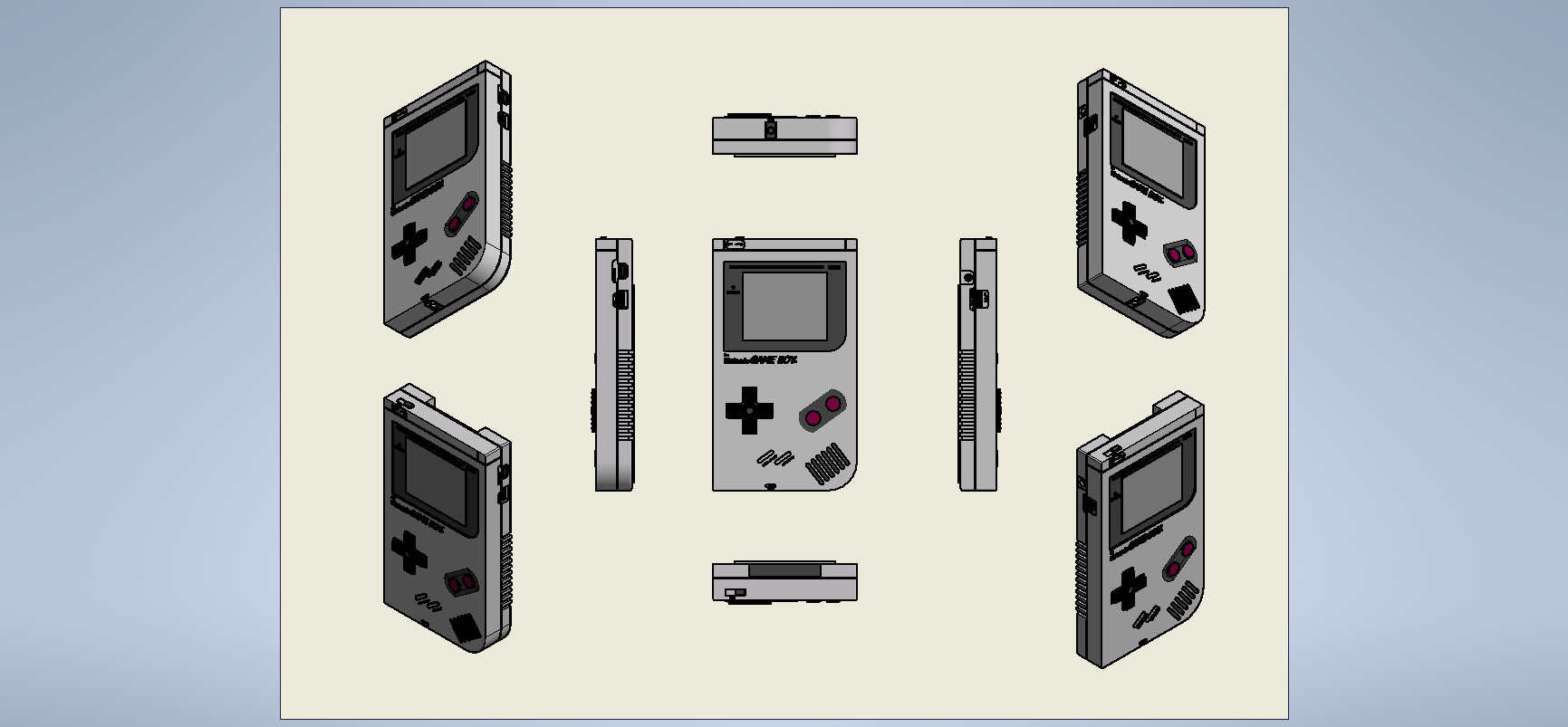 Archivo STL gratuito Gameboy 🕹️ ・Design para impresora 3D para ...
