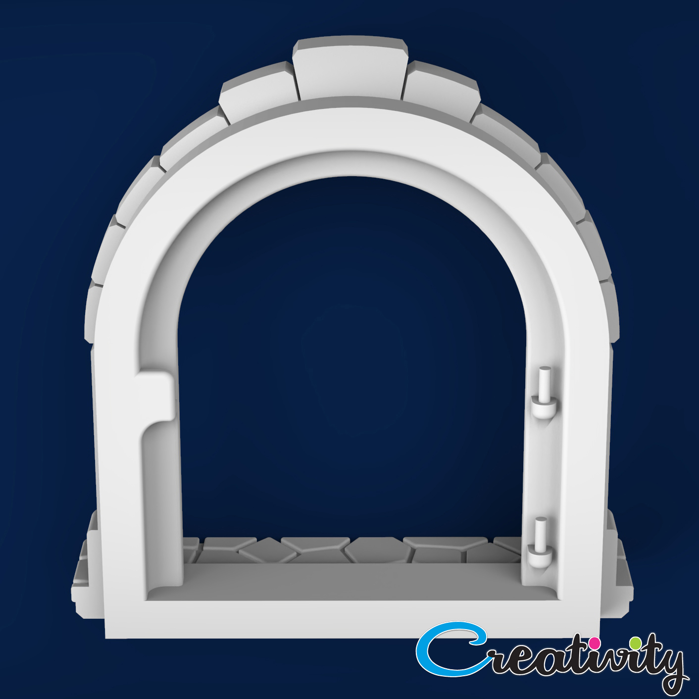 STL file MEDIEVAL CASTLE DOOR 🏰 ・3D printable design to download・Cults