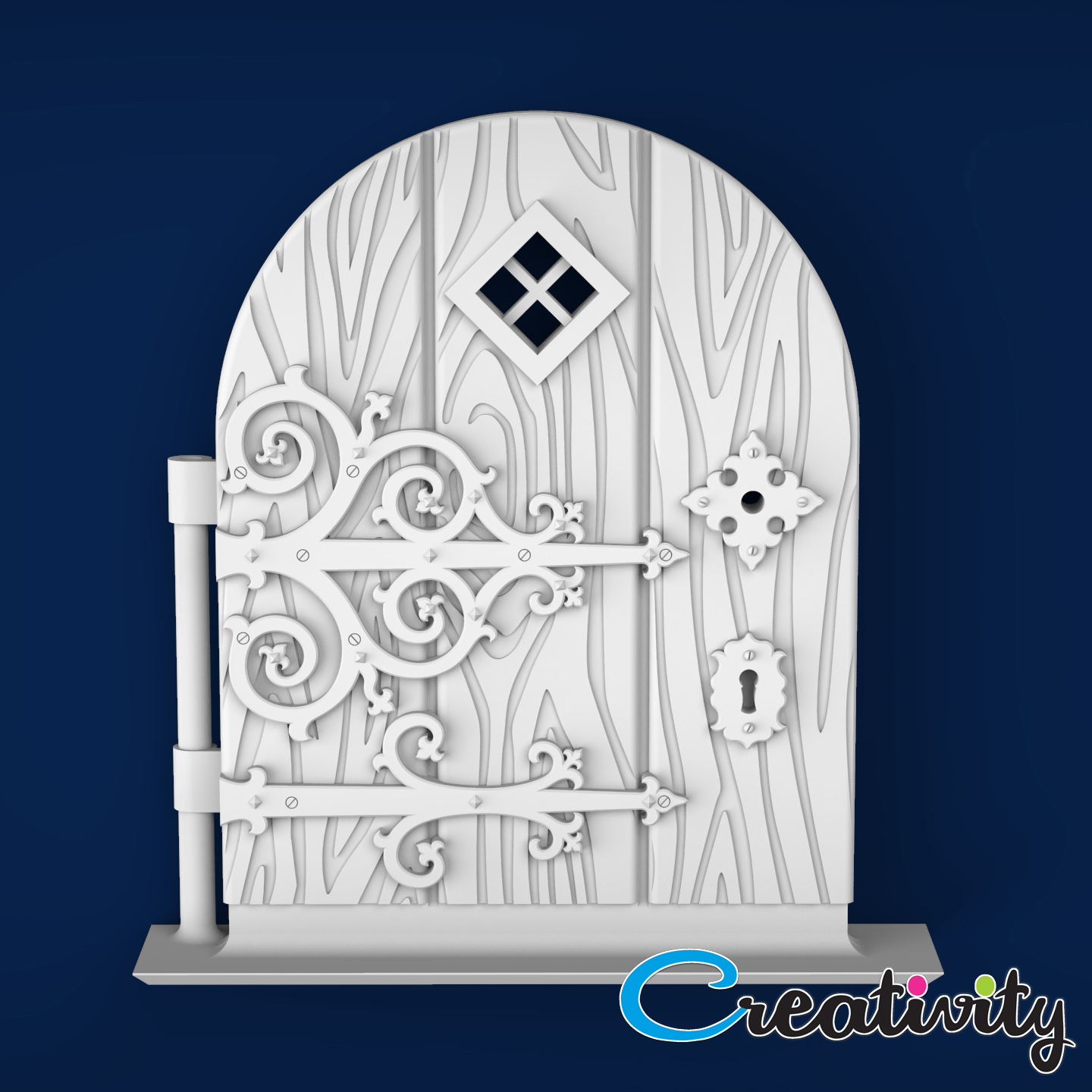 STL file MEDIEVAL CASTLE DOOR 🏰 ・3D printable design to download・Cults