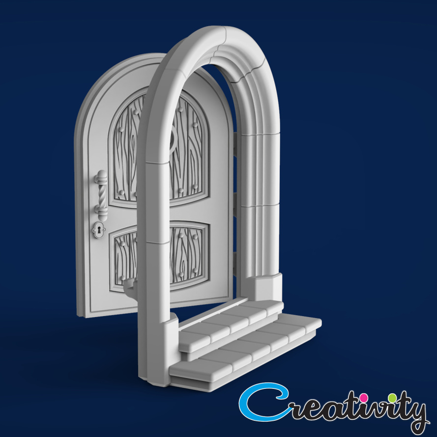 STL file House door 🏠 ・3D printing template to download・Cults
