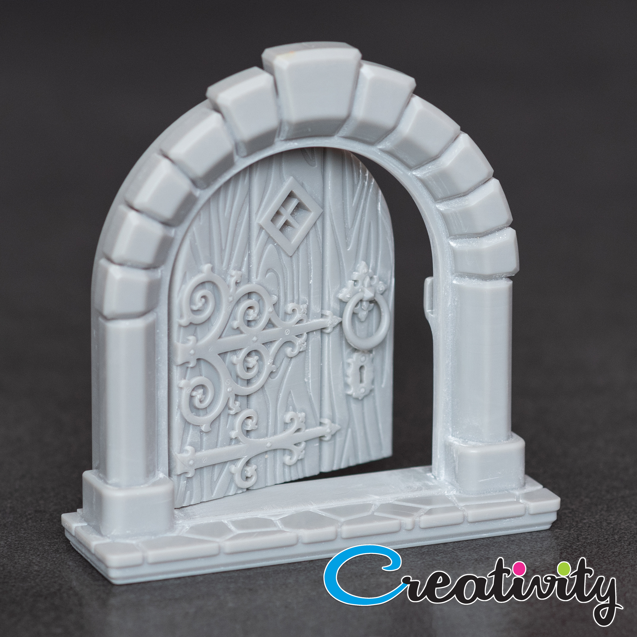 STL file MEDIEVAL CASTLE DOOR 🏰 ・3D printable design to download・Cults