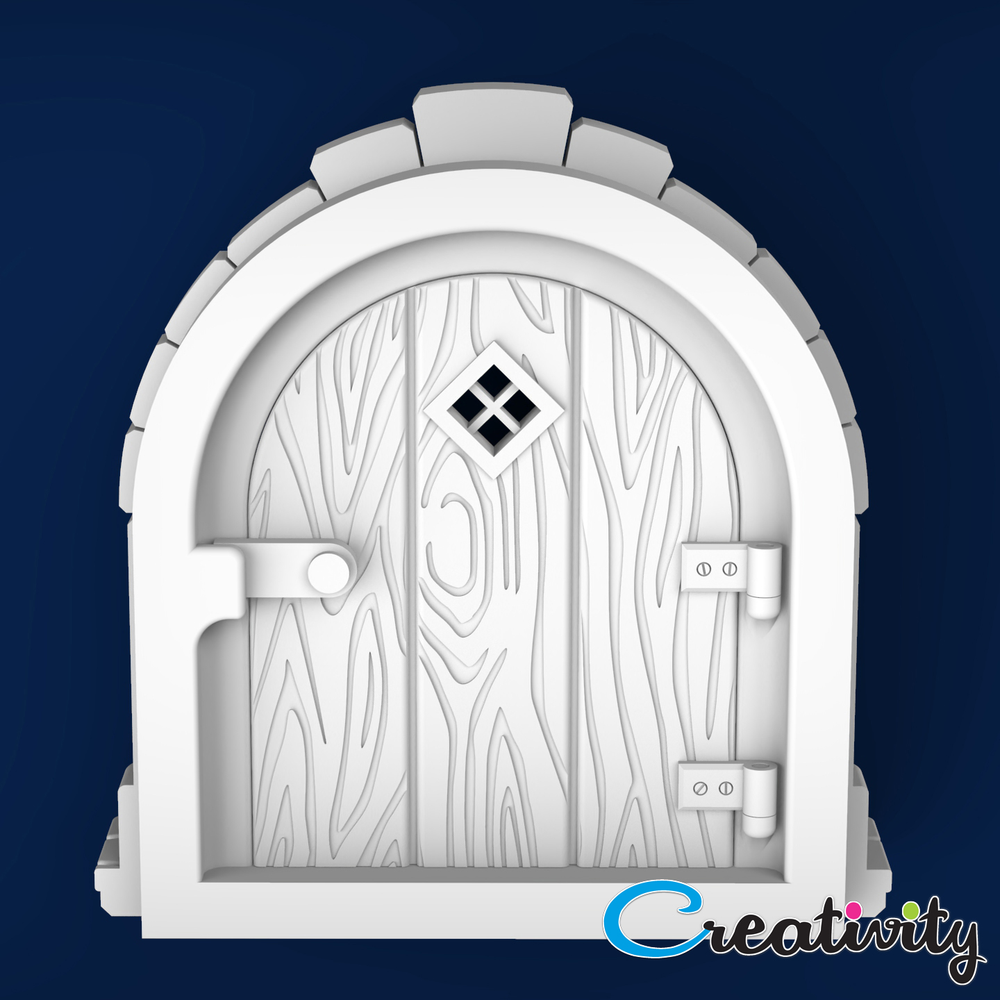 STL file MEDIEVAL CASTLE DOOR 🏰 ・3D printable design to download・Cults