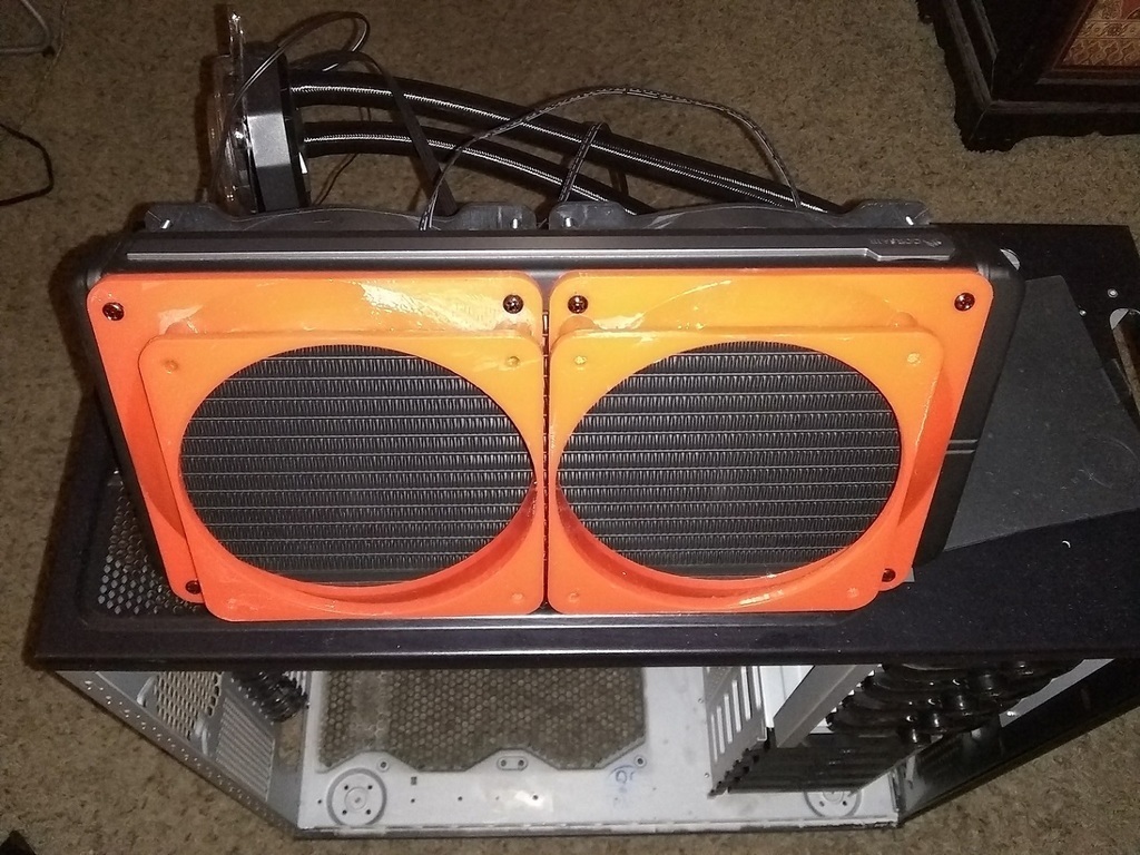 Free STL file 140mm to 120mm PC Case Fan Adapter (OFFSET) 🖥️ ・3D ...