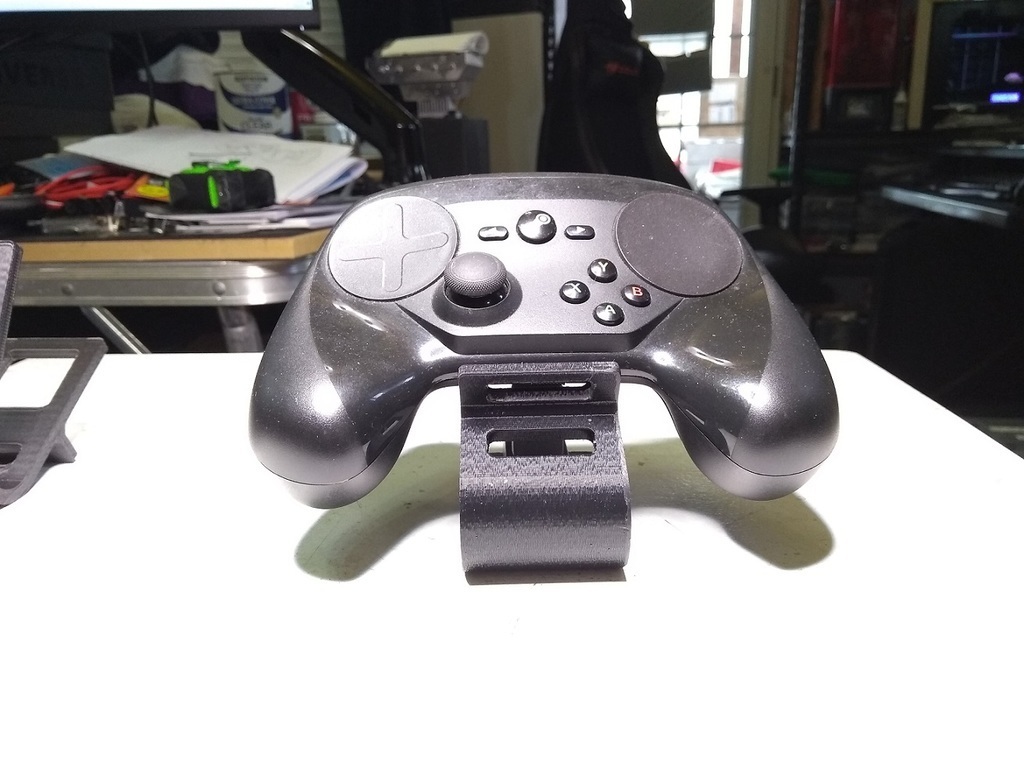Free STL file Steam Controller Stand (rounded corners) w/ USB Dongle ...