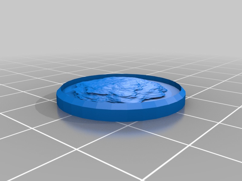 ⚔ Warhammer Rock Base(25x25)・Free STL File for ・Cults