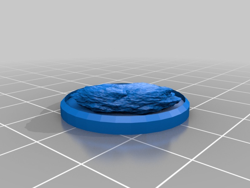 ⚔ Warhammer Rock Base(25x25)・Free STL File for ・Cults