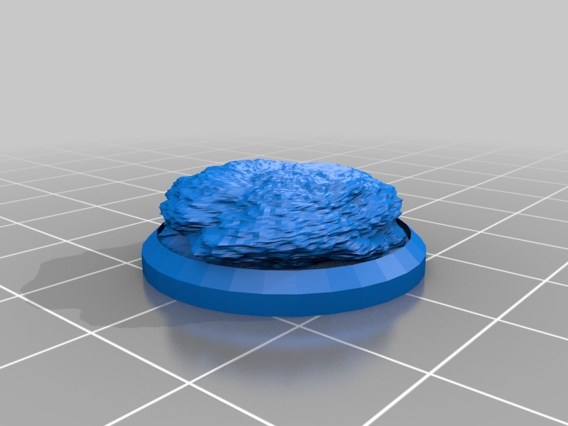 ⚔ Warhammer Rock Base(25x25)・Free STL File for ・Cults