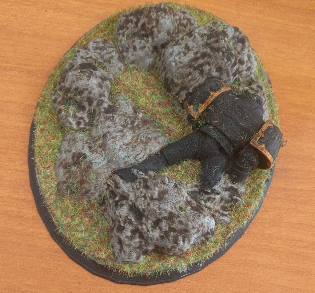 ⚔ Warhammer Rock Base(110x92)・Free STL File for ・Cults