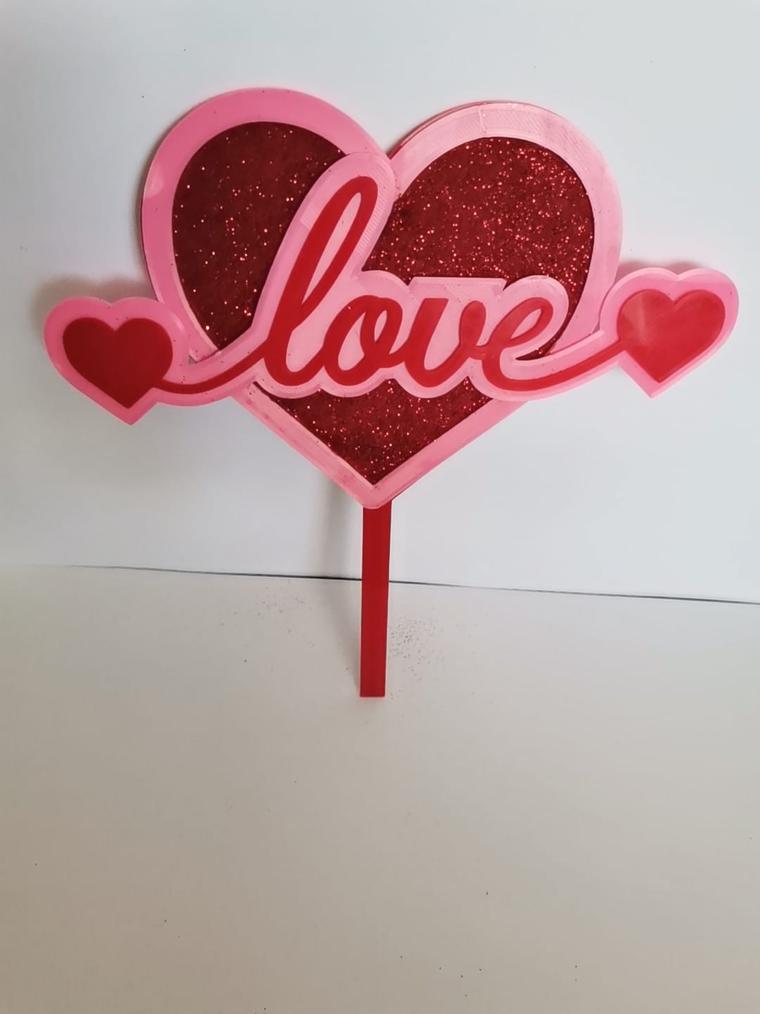 STL file LOVE Heart Topper ️‍🔥 ・3D printer design to download・Cults