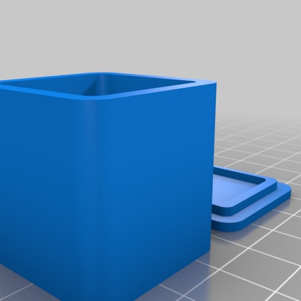 Free STL file square pill box 🟪 ・3D printer model to download・Cults
