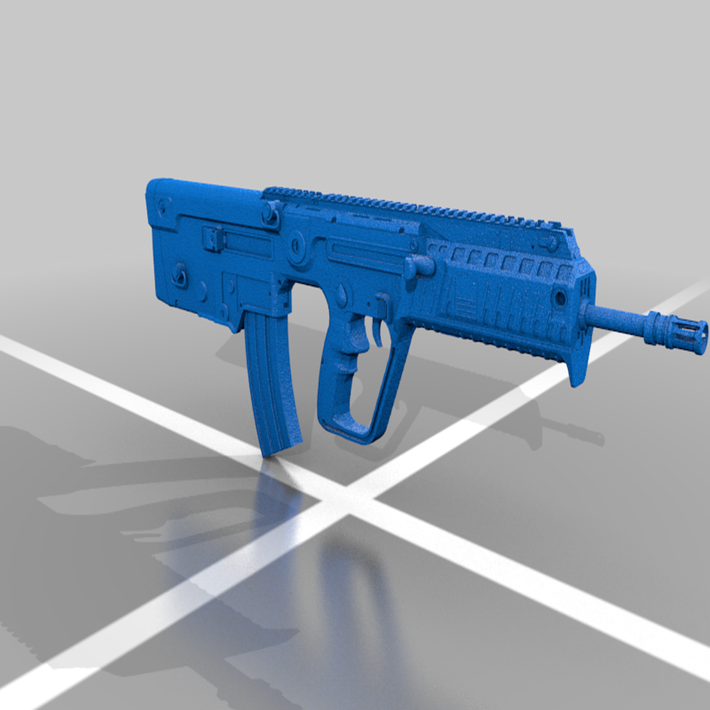 Free 3D file IWI X95 16inch barrel high detail one piece 🔫 ・3D printer ...