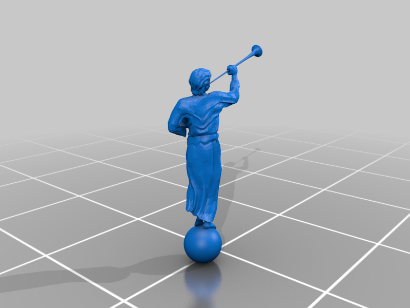 👼 Angel Moroni DC Temple Version (with plates)・Free STL File for ・Cults