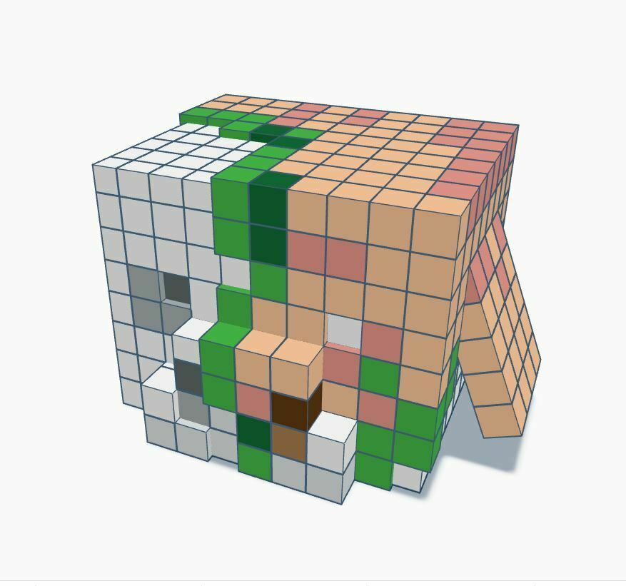 Cara De Cerdo Minecraft 3d