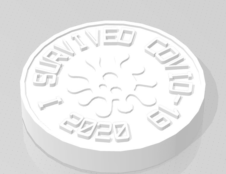 Free STL file I Survided Covid-19 Coin Gift Coronacoin 🪙 ・3D printable ...