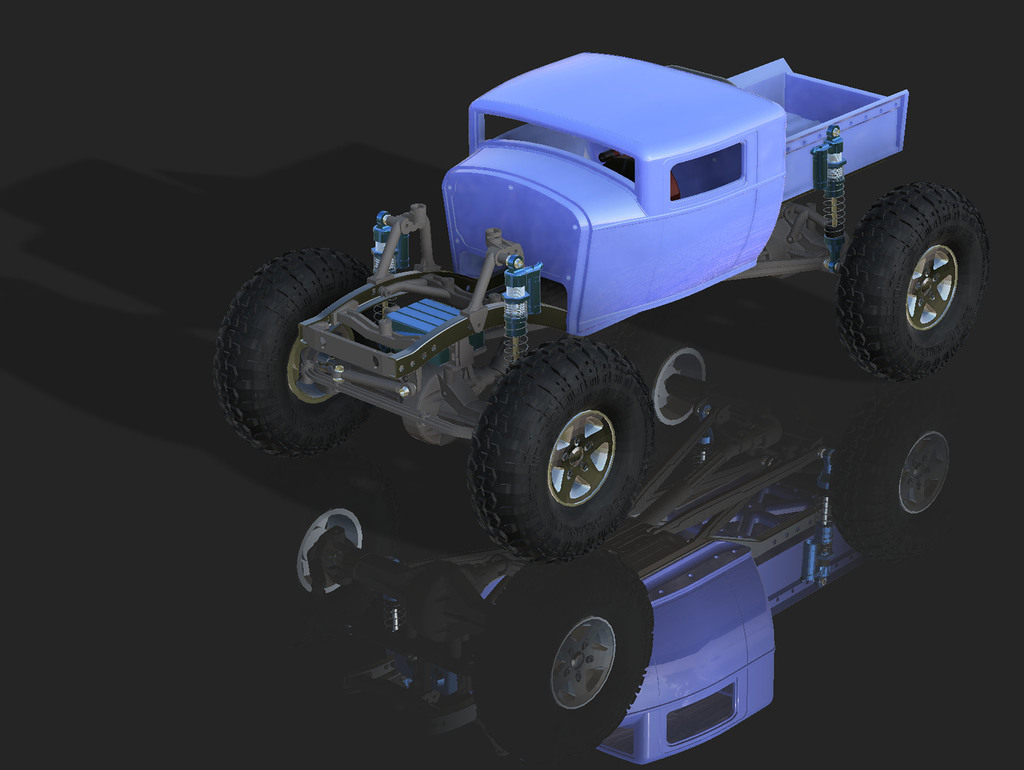 🚁 SCX10 Hotrod body・Free 3D File for ・Cults