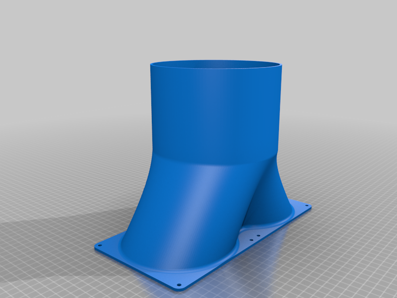 Free STL file dual 140mm fan to 6inch duct 👽 (3MF)・3D printing idea to ...