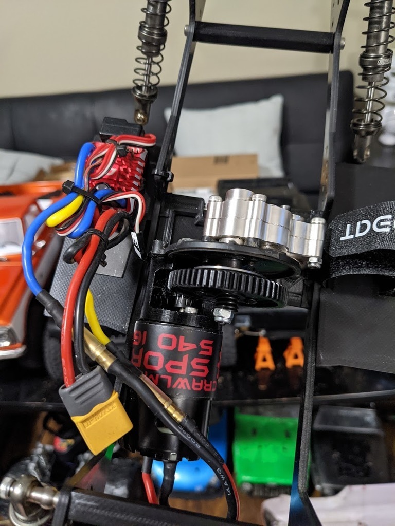 Free STL file AX10/SCX10 3-Gear Transmission Motor Flip Mount 🚁 ・3D ...