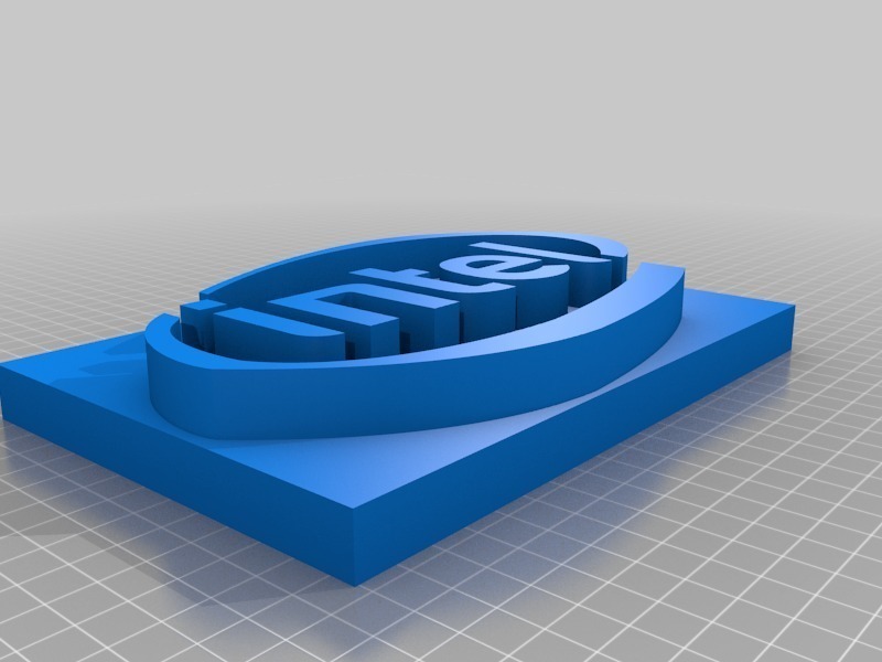 Free STL file INTEL plate 🚩 ・Template to download and 3D print・Cults