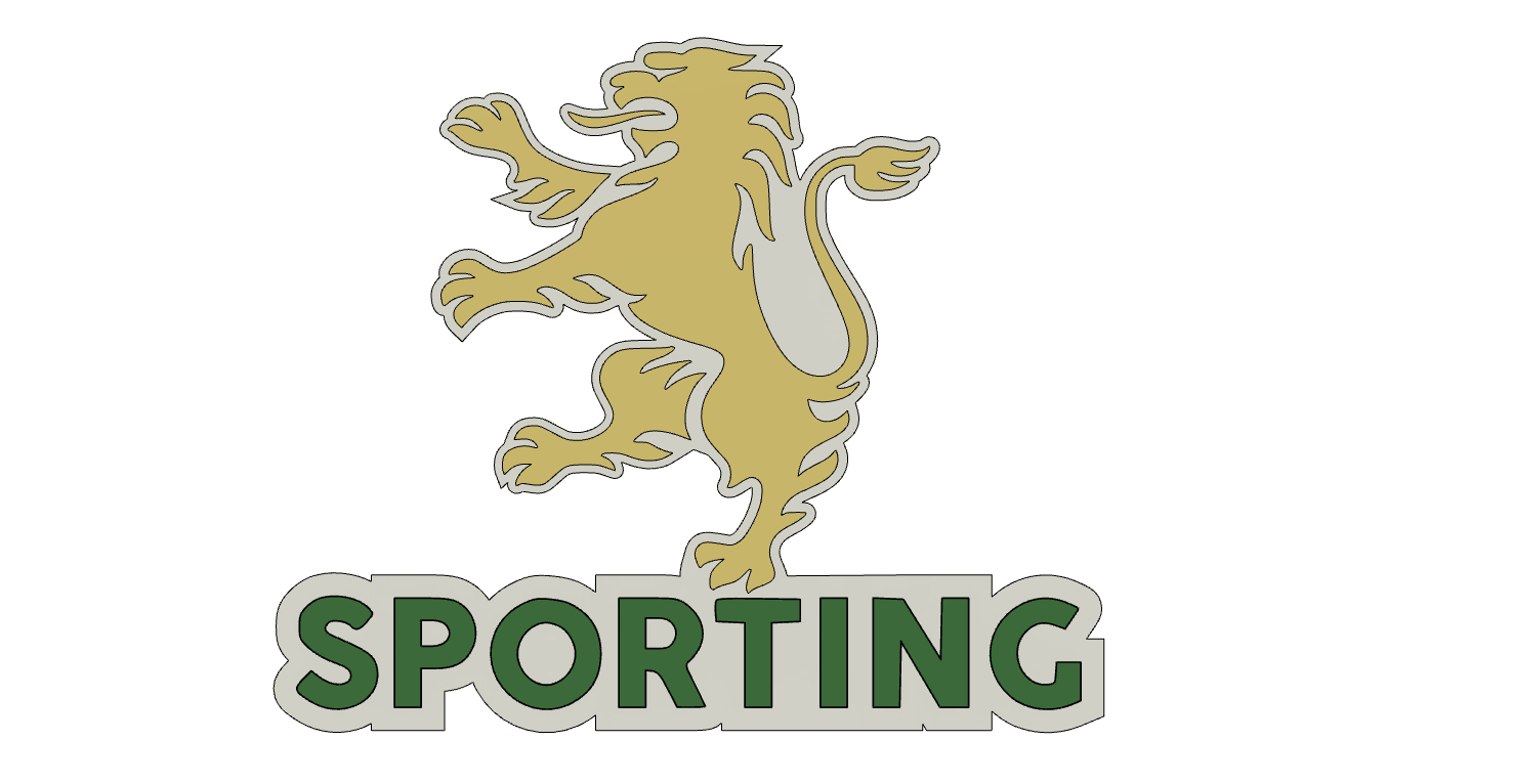 STL file Sporting Logo 🇵🇹 ・3D print object to download・Cults