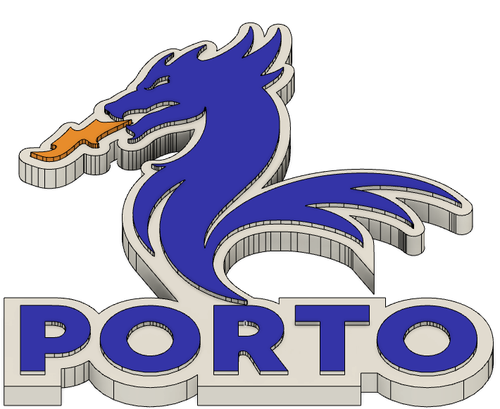🏈 FC PORTO Logo・ STL File for ・Cults