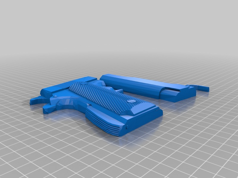 Free STL file Colt 1911 High Quality ( 4 Parts ) 👽 ・3D printable model ...