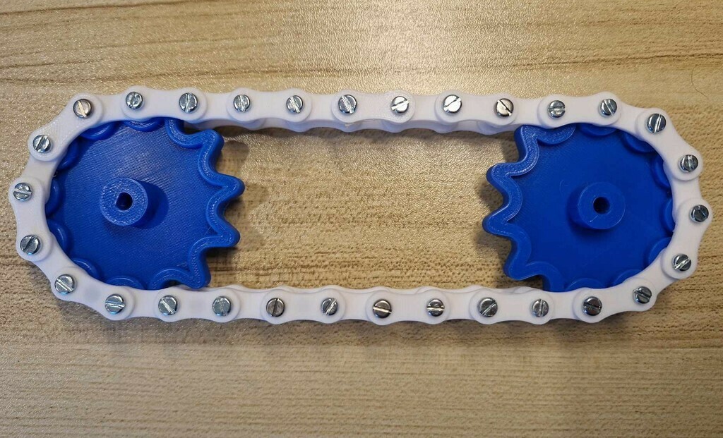 ⚙️ Chain and Gear・Free 3D File for ・Cults