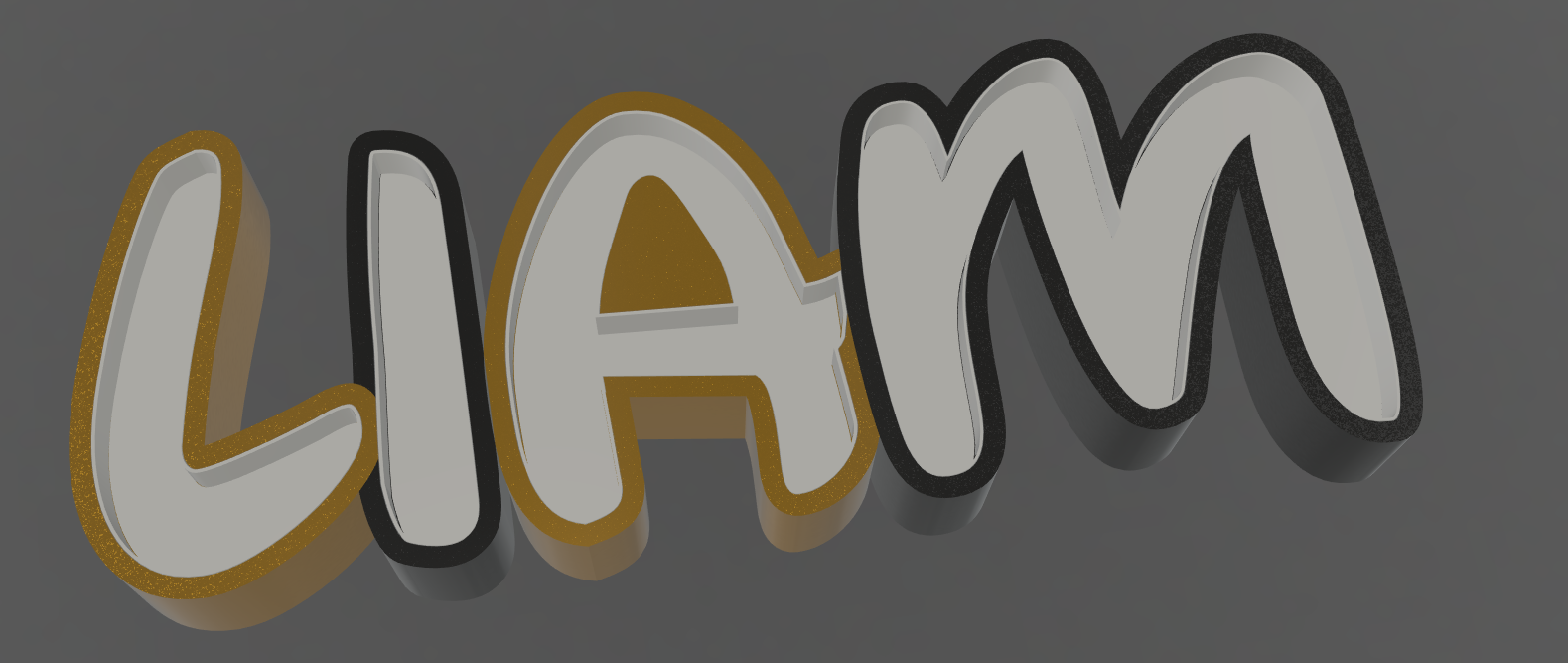 STL file first name liam police Disney 🚓 ・Model to download and 3D ...