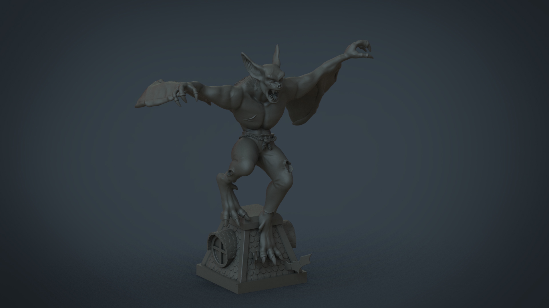 STL file Man-Bat fan art 🎨 ・3D printer design to download・Cults